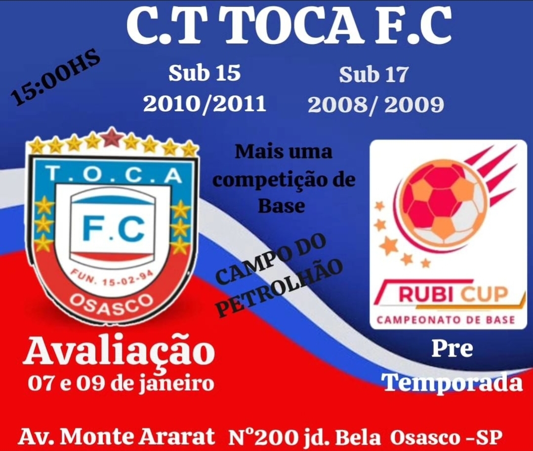 CT Toca FC Osasco Realiza Avaliações para Pré-Temporada da Rubi Cup ...